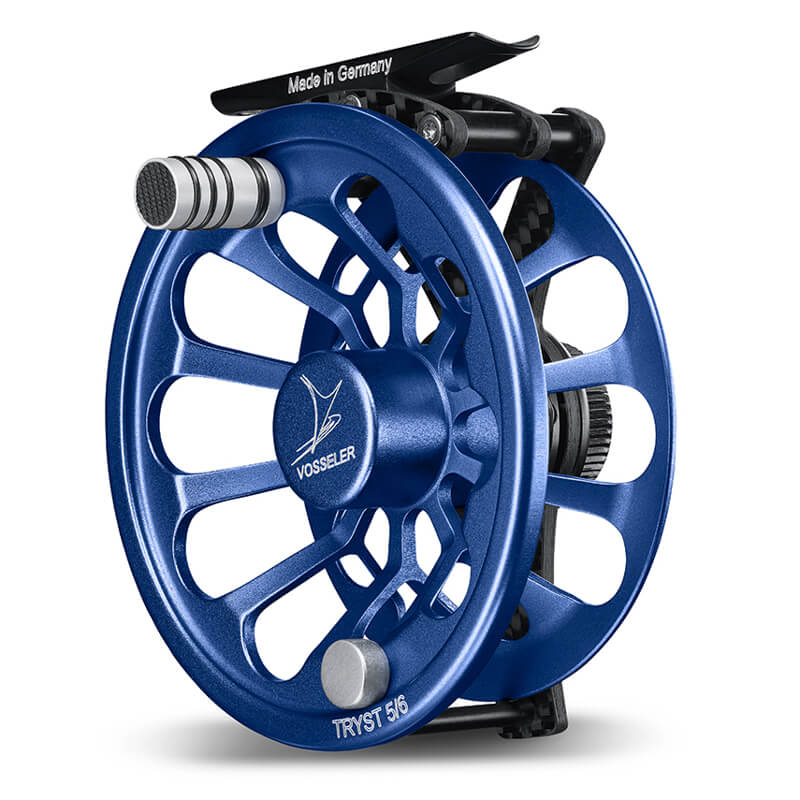Vosseler Fly Reel Tryst Carbon Blue | 54 Dean Street Fly Shop